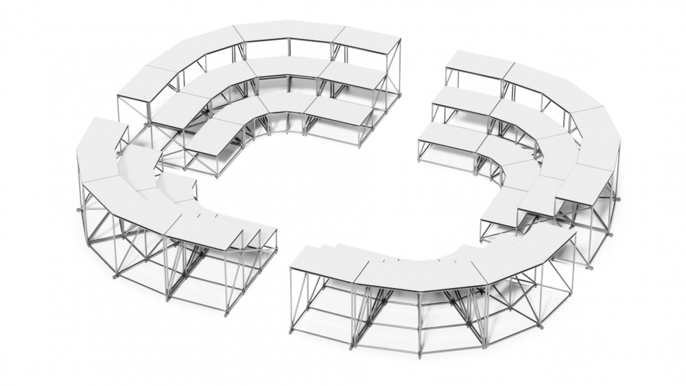 Bleacher modules SitUp | System 180 – Modulare Einrichtung aus Berlin