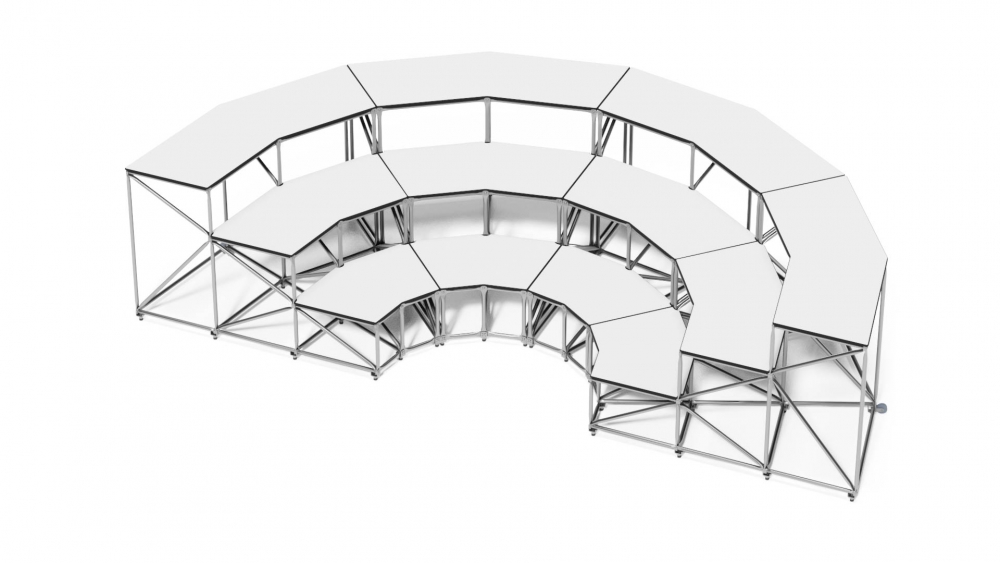 Bleacher modules SitUp – System 180 – Modulare Einrichtung aus Berlin